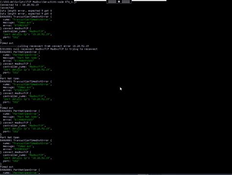 TransactionTimedOutError PortNotOpenError While Using
