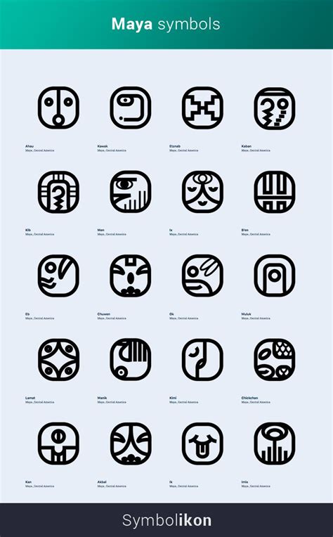 Maya Symbols Ancient Symbols Meanings Sketch Drawing Tattoo Ancient