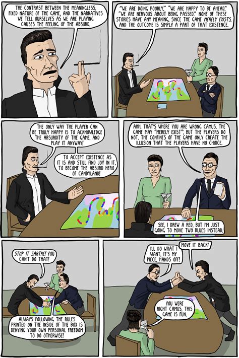 Camus Explained Perfectly With Candy Land Comic Critical