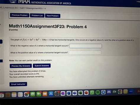 Solved Math1150assignment3f23 Problem 4 2 Points The