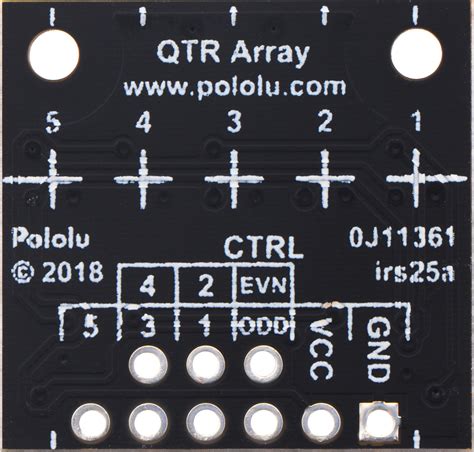 QTR MD 03RC Reflectance Sensor Array 3 Channel 8mm Pitch RC Output Buy In Australia