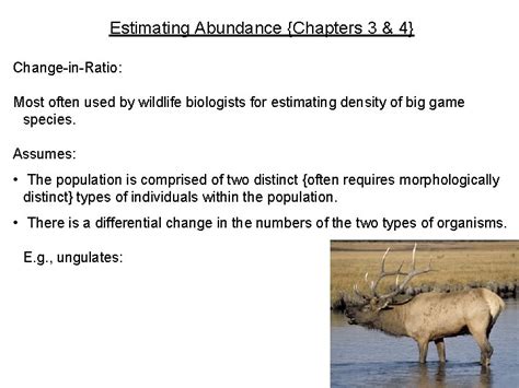Estimating Population Size Density Abundance Relative Density Individuals