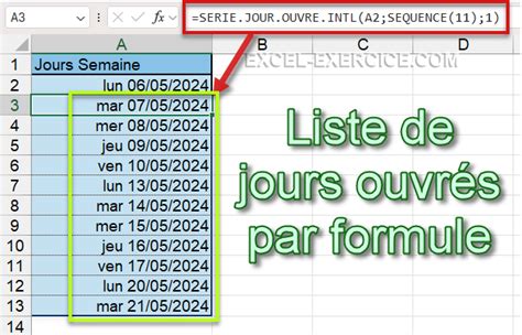 Create A Business Day Series In Excel