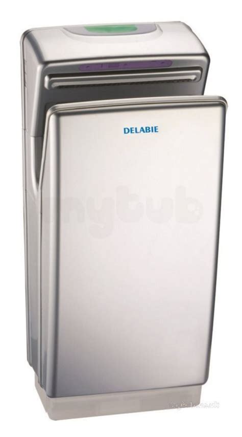 Delabie Speedjet Automatic Hand Dryer With Pulsed Air Grey Metal Delabie