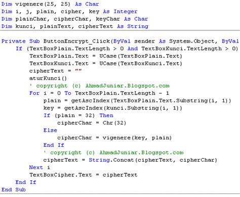 Contoh Program Vigenere Cipher Pixelgreenway