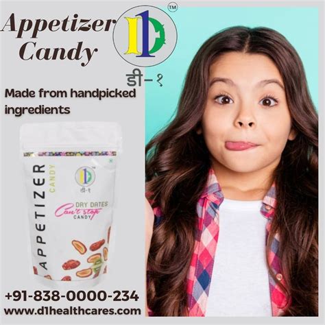 Brown D1 Healthcare Cant Stop Dry Fruit Candy Packaging Type Pouch