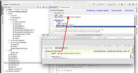 Add Get Dependencies Link To Pubsec Yaml Editor On Add Change Of A