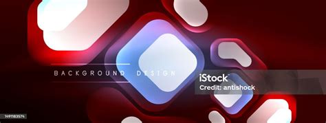 네온 선 사각형 및 둥근 모양 추상적인 배경 테크노 빛나는 네온 육각형 모양 벡터 일러스트 레이 션 벽지 배너 배경 방문 페이지 벽 예술 초대 인쇄물 포스터 0명에 대한