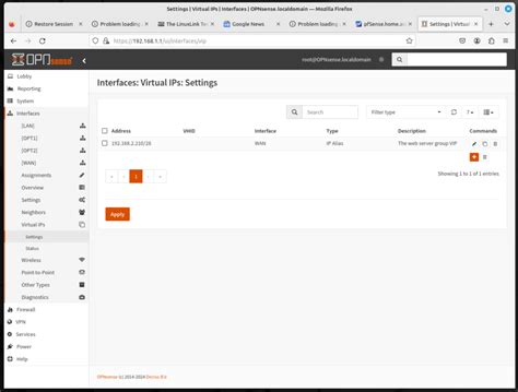 Configuring Virtual Ips In Opnsense Opnsense Install