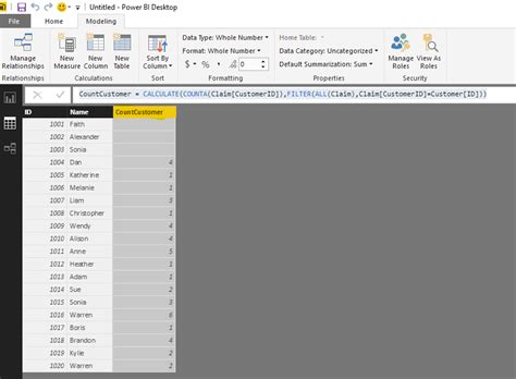 Solved Dax Function For Countif Andor Calculate Microsoft Power Bi