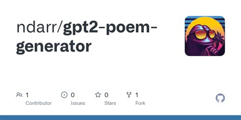 Github Ndarr Gpt2 Poem Generator