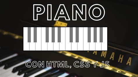 Piano🎹🎹 Con Html Css Y Javascript Youtube