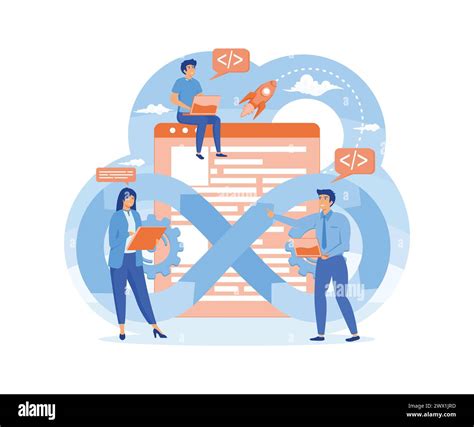 DevOps Developers Characters Software Delivery Automation Process