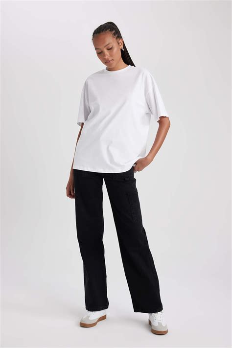 اسود نساء بنطلون جينز 2891489 Defacto