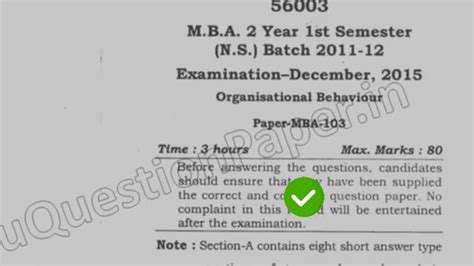 2014 Mdu Mba 1st Sem Managerial Questionpaper Mduquestionpaper Youtube