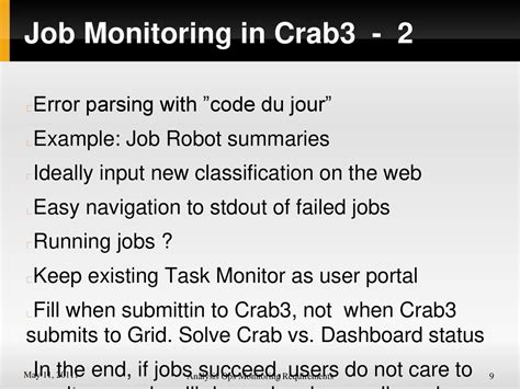 Analysis Operations Monitoring Requirements Stefano Belforte Ppt Download