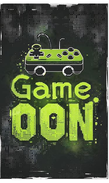 Design De Cartão Postal De Arcade Retro Com Pixel Art Border Game Em