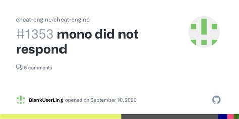 Mono Did Not Respond · Issue 1353 · Cheat Enginecheat Engine · Github