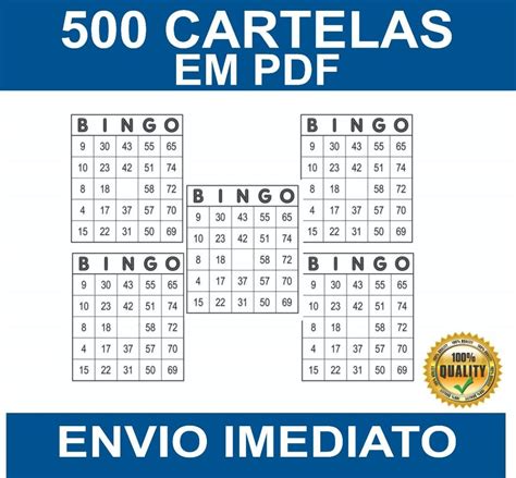 Cartelas De Bingo Prontas Para Imprimir Em Pdf Planilha Explore O Mundo Das Apostas Online