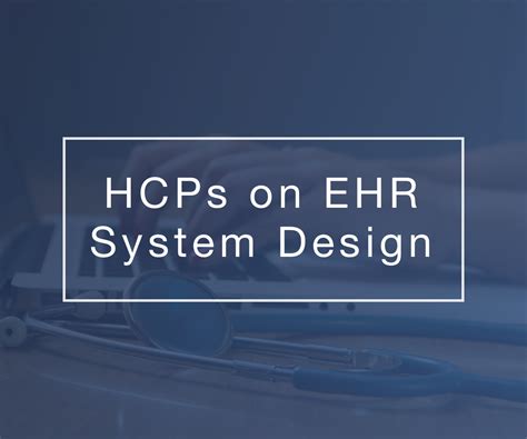 Healthcare Professionals Views On Ehr System Design Figure 1