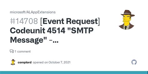 Event Request Codeunit 4514 Smtp Message