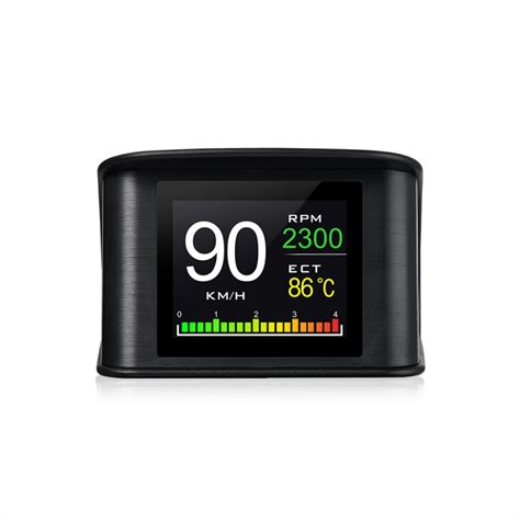 P10 Hud 22 인치 자동차 Obd2 스마트 디지털 미터 Tft Lcd 포함 멀티 컬러 속도 및 Rpm 및 수온 및 오일 소비 및 주행 거리 시간 및 전압