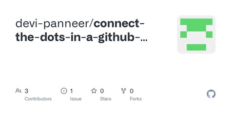 Github Devi Panneerconnect The Dots In A Github Repository