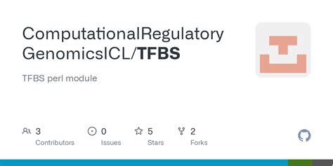 GitHub ComputationalRegulatoryGenomicsICL TFBS TFBS Perl Module