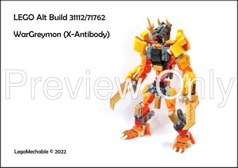 Lego Moc Wargreymon X By Legomechable Rebrickable Build With Lego