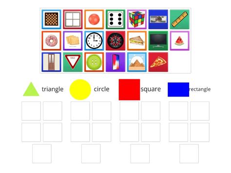Sorting Shapes Group Sort