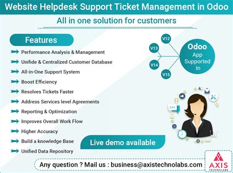 Best Odoo Website Help Desk Ticket Support And Issue Management Module