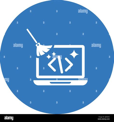 Clean Code Coding Icon Vector Eps File Perfect Use For Print Media