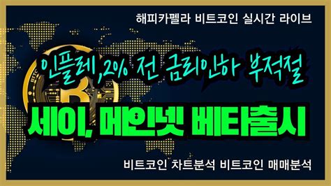 비트코인 실시간 세이 메인넷 베타출시 인플레 2 도달 전까지 금리인하부적절 710 아침💎비트코인 비트코인실시간 이더리움 리플 Cryptocurrency