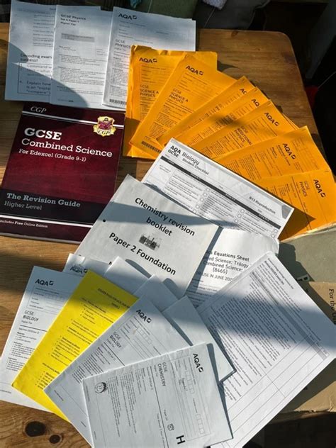 Gcse Combined Science Edexcel Revision Bundle Guide Higher Past Papers Physics £6 96 Picclick Uk