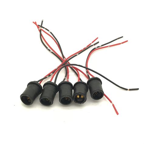 Pre Wired Rubber T10 W5w W3w 501 194 Bulb Socket Holders Led Repair Dash Parking Car Mod Shop