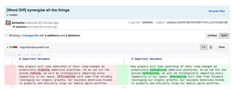 Diff And Collaborate On Microsoft Word Documents Using GitHub Ben