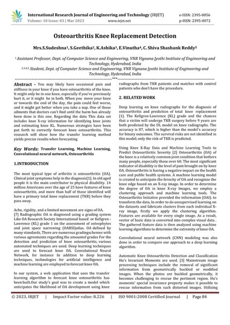 Osteoarthritis Knee Replacement Detection PDF