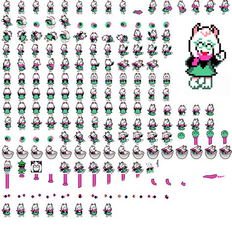 A Normal Ralsei Sprite Sheet R Ralsei