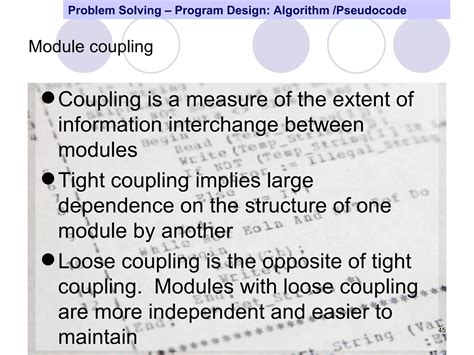Program Design And Problem Solving Techniques Ppt