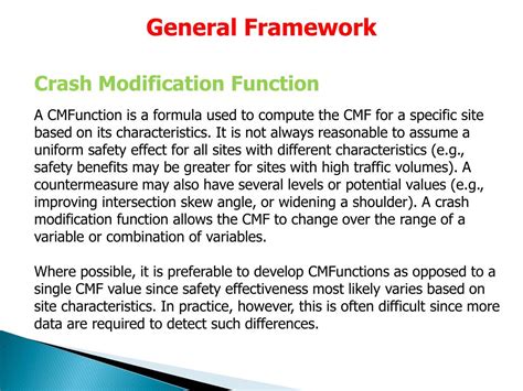 Ppt Crash Modification Factors And Functions Powerpoint Presentation
