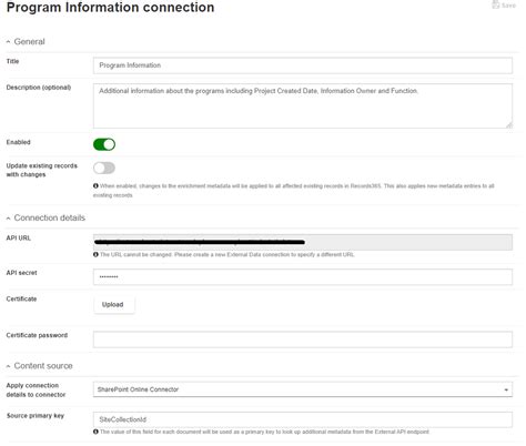 Enabling External Data Recordpoint