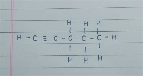 Pentyne Structural Formula