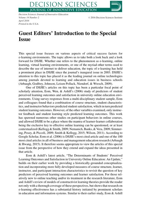 Pdf Guest Editors Introduction To The Special Issue