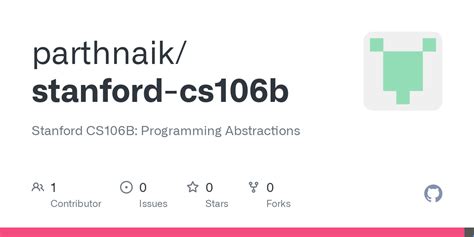 Github Parthnaik Stanford Cs B Stanford Cs B Programming