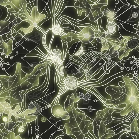 Abstract Neural Network Inspired Pattern With Glowing Connections Stock Image Image Of Lines