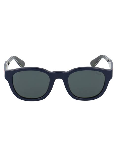 Polo Ralph Lauren Polo Ralph Lauren Square Frame Sunglasses In Blue