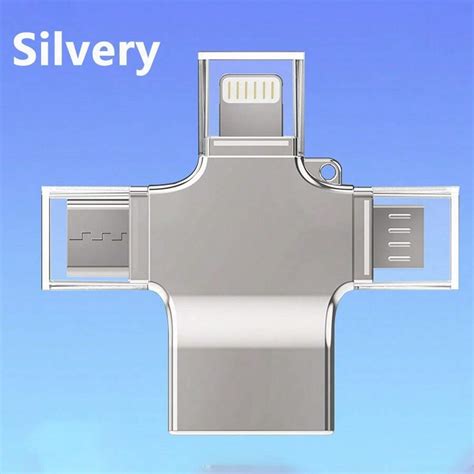 1pc 3 In 1 USB 3 0 High Speed Flash Drive Portable Mini Thumb Drive For Smartphones Laptops