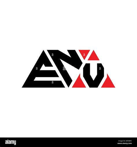 Env Triangle Letter Logo Design With Triangle Shape Env Triangle Logo