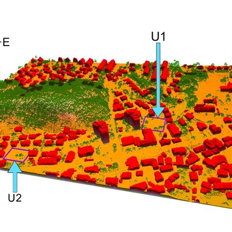 LiDAR Dataset Representing An Urban Area With Designated Locations U1 Download Scientific