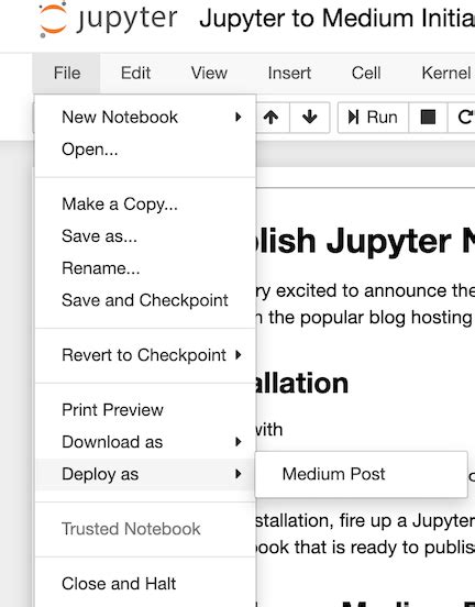 Github Dexplojupytertomedium Python Package For Publishing Jupyter Notebooks As Medium
